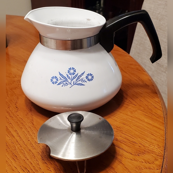 Corningware | Kitchen | Corning Ware 6 Cup Teapot Vintage Cornflower ...